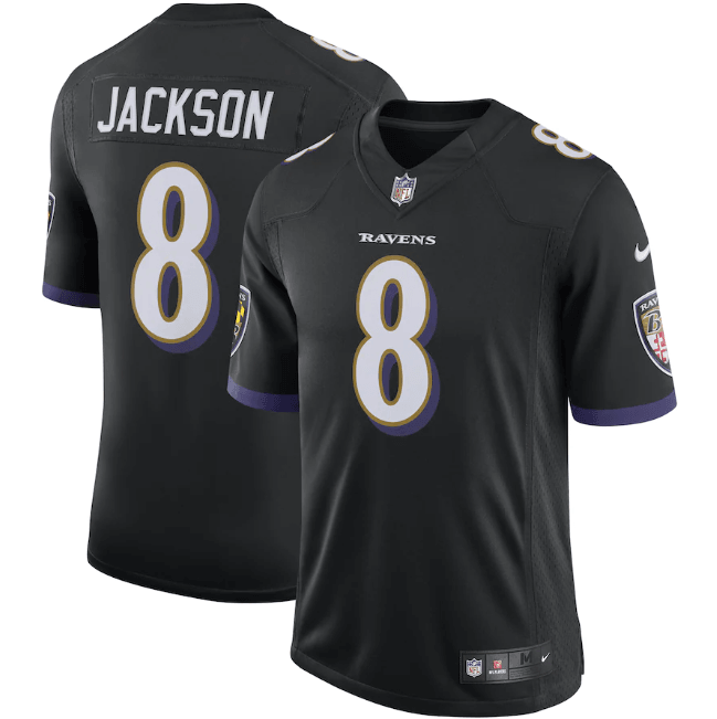 Camisa Baltimore Ravens Vapor Limited Preta – Overall Sports1